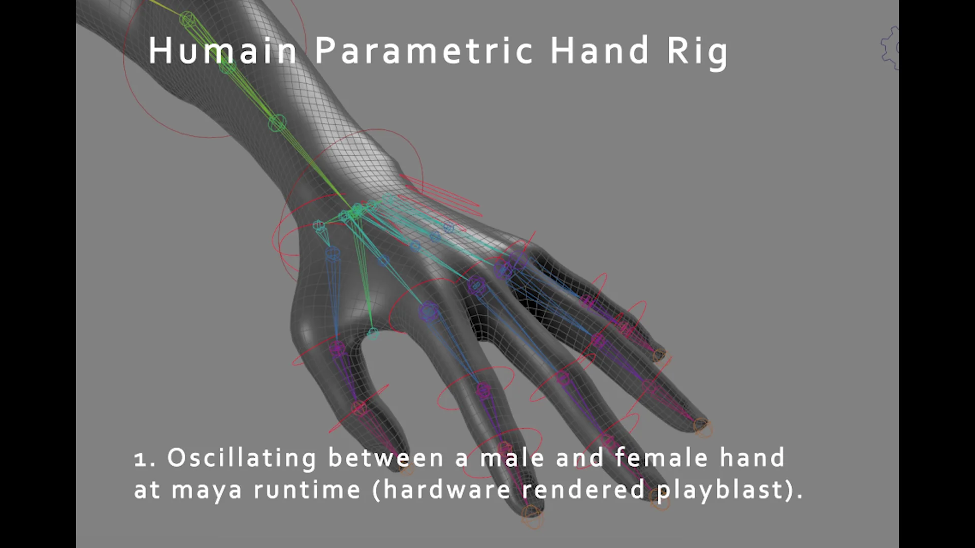 Parametric Hand Model on Vimeo