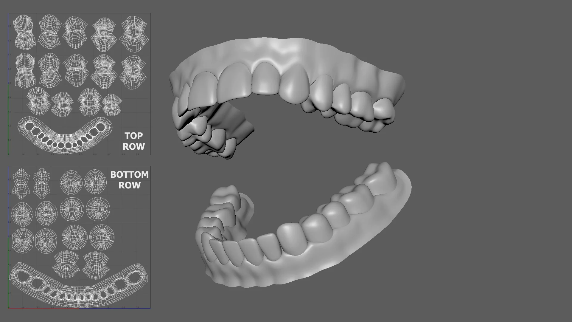 Teeth 3D Model- Retopology, UV Maps on Vimeo