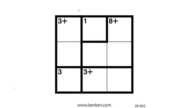 KenKen – a Video Introduction to the 3×3 Puzzle on Vimeo