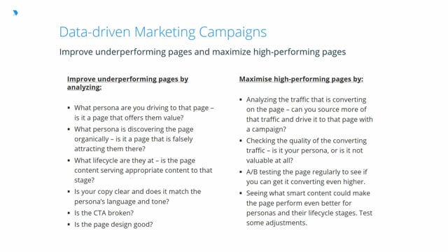 Data-driven Marketing Campaigns - Digital Marketing Lesson - DMI