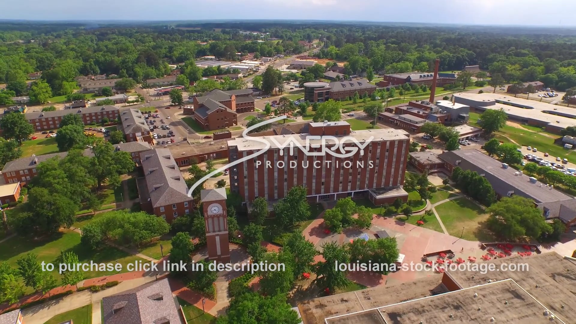 1257 Louisiana Tech dorms stock video footage drone aerial video on Vimeo