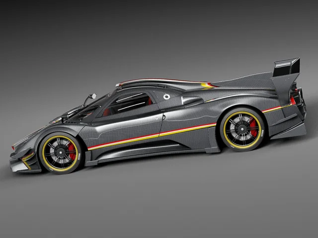 Pagani Zonda R Side View