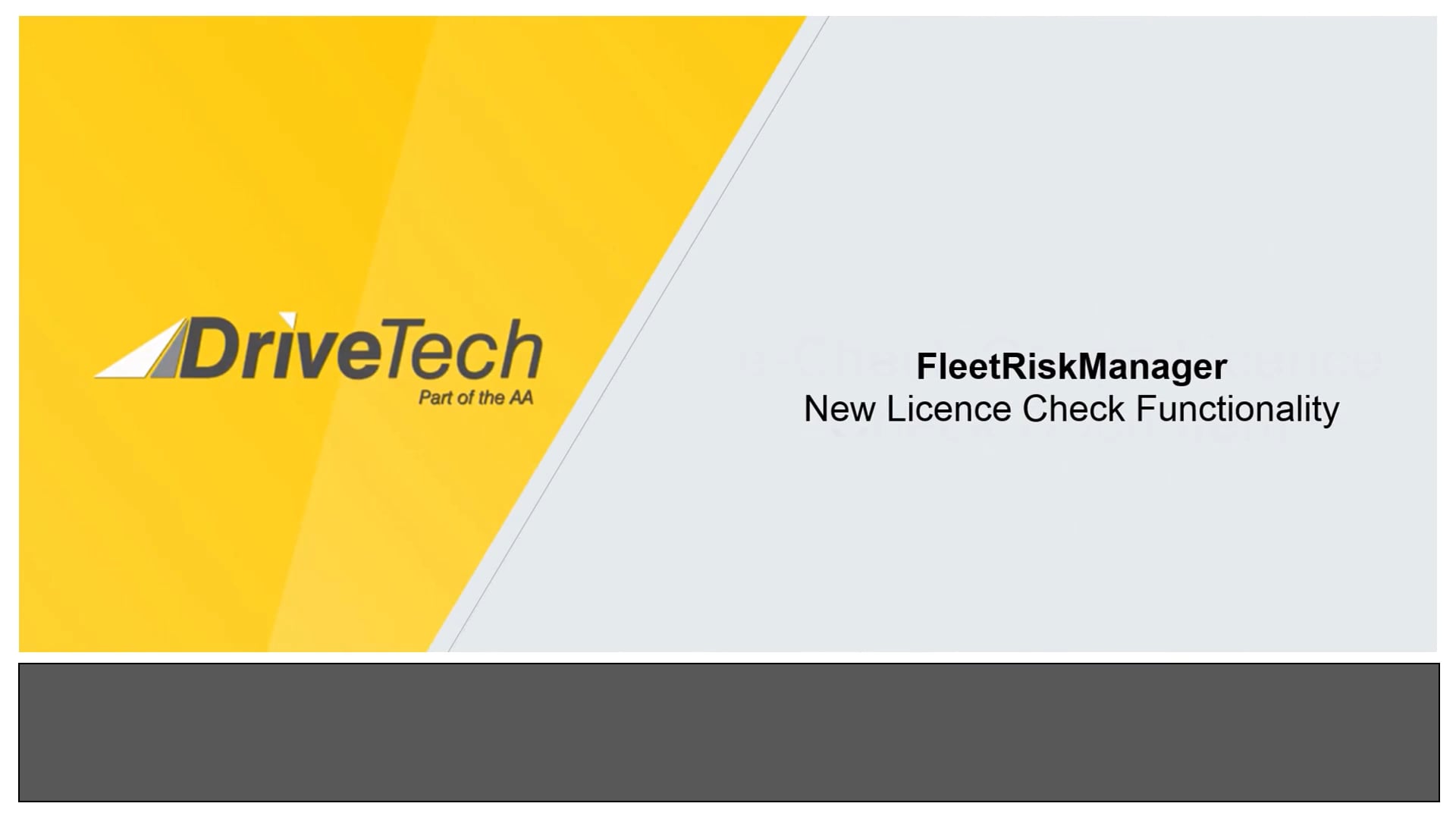 DriveTech - New Licence Check Functionality - May 2019 on Vimeo