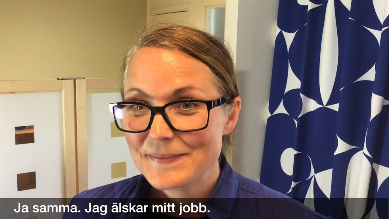 Caroline gillar sitt jobb on Vimeo