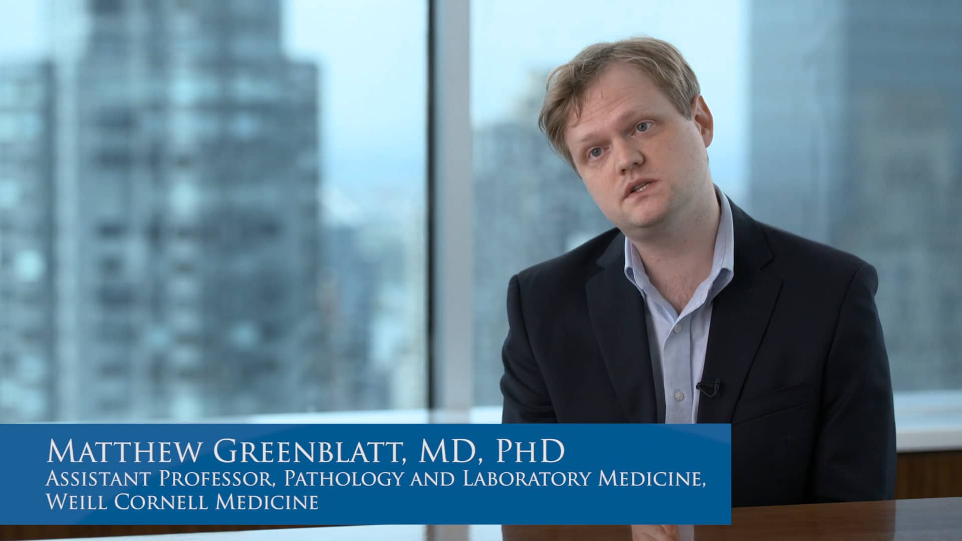 Matthew Greenblatt, MD, PhD - 2019 Pershing Square Sohn Cancer Research ...