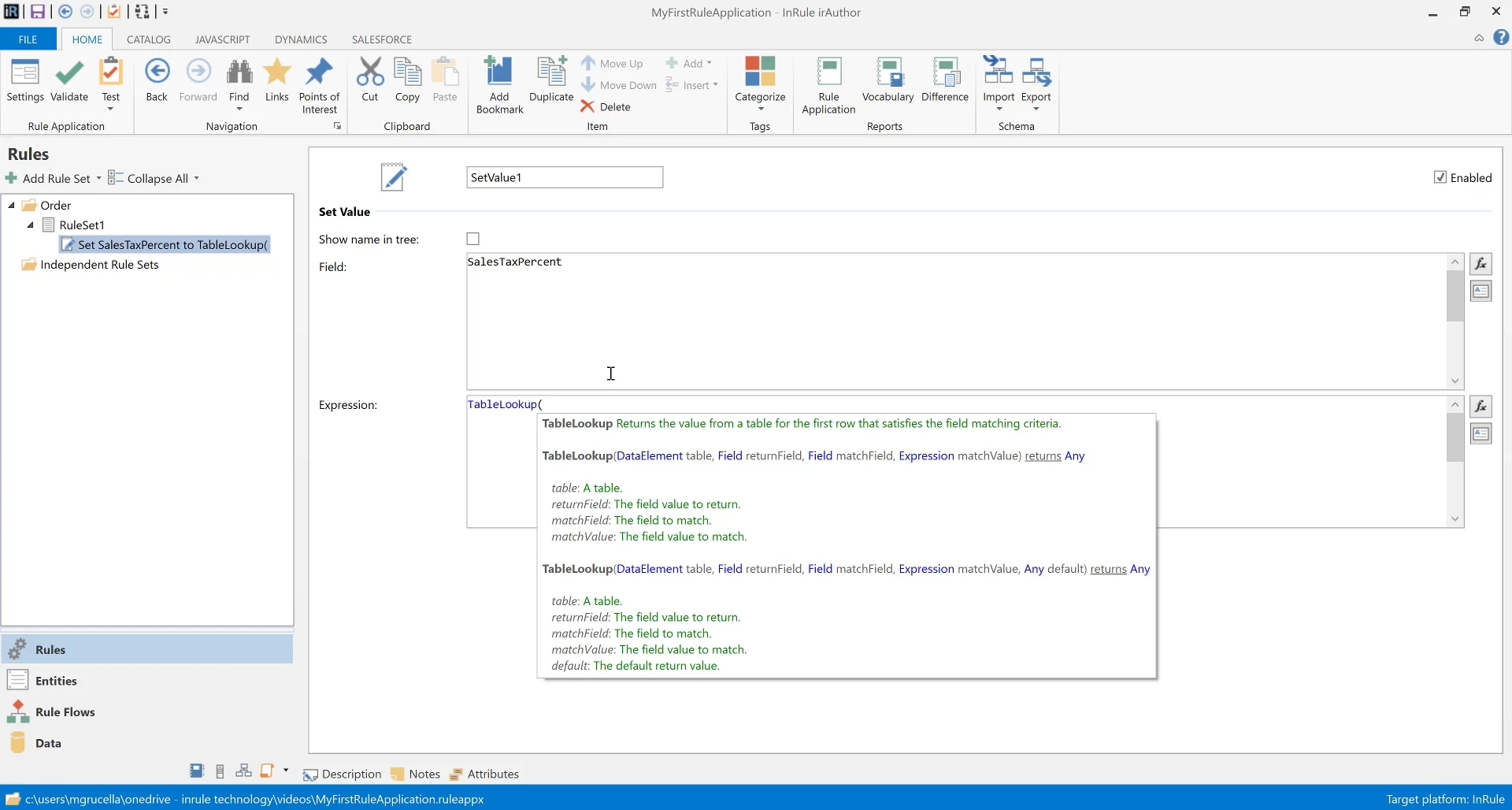 Introduction to Inline Tables in InRule on Vimeo