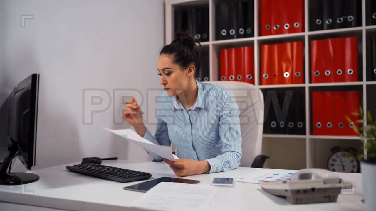 Supervisor Checks Work Stock Video on Vimeo