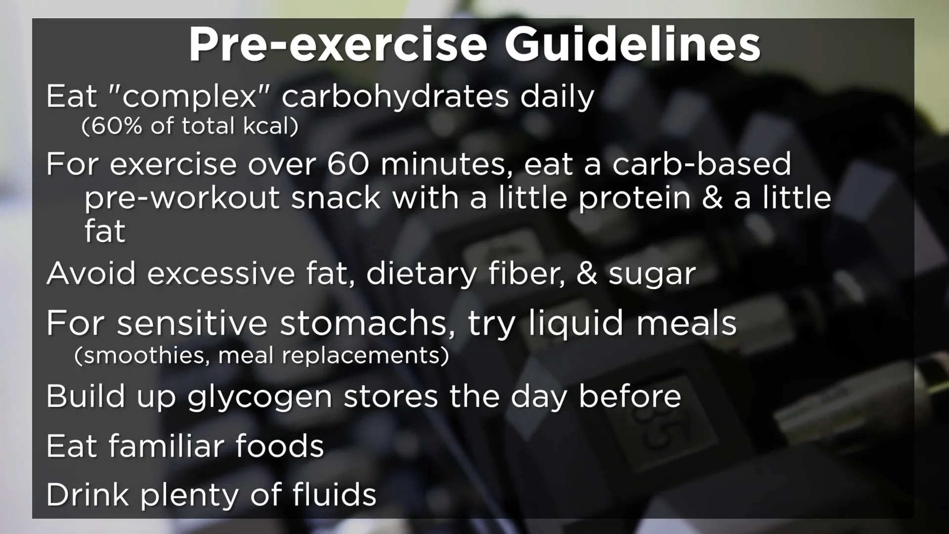 14.8 - Proper Fueling Before & During Exercise