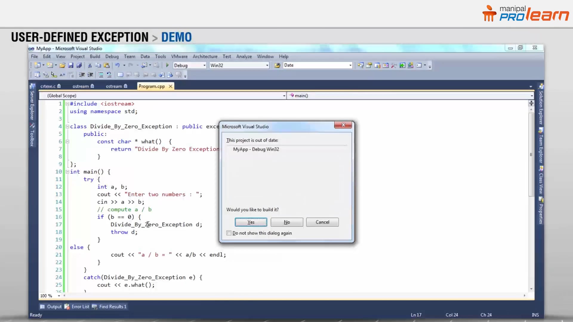 M4L2L11-User-Defined Exception Demo on Vimeo