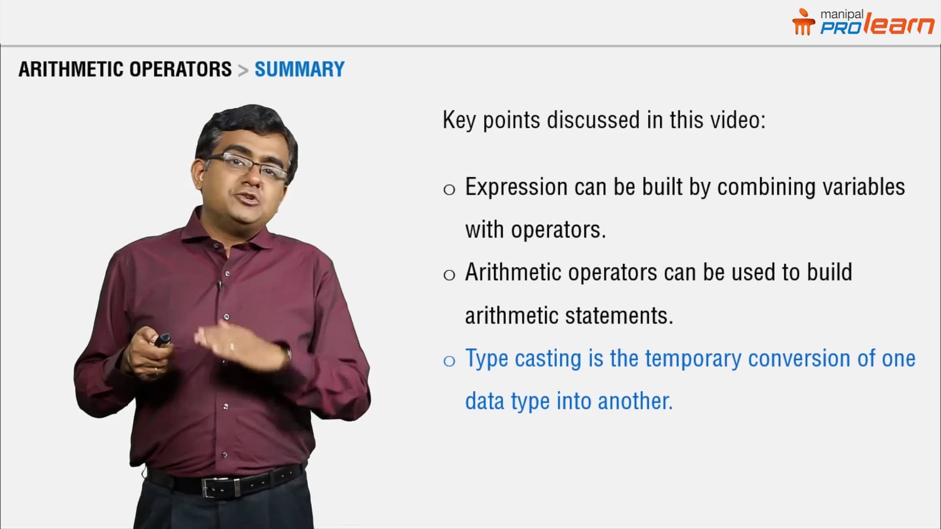 M2L1L1 - Arithmetic Operators on Vimeo