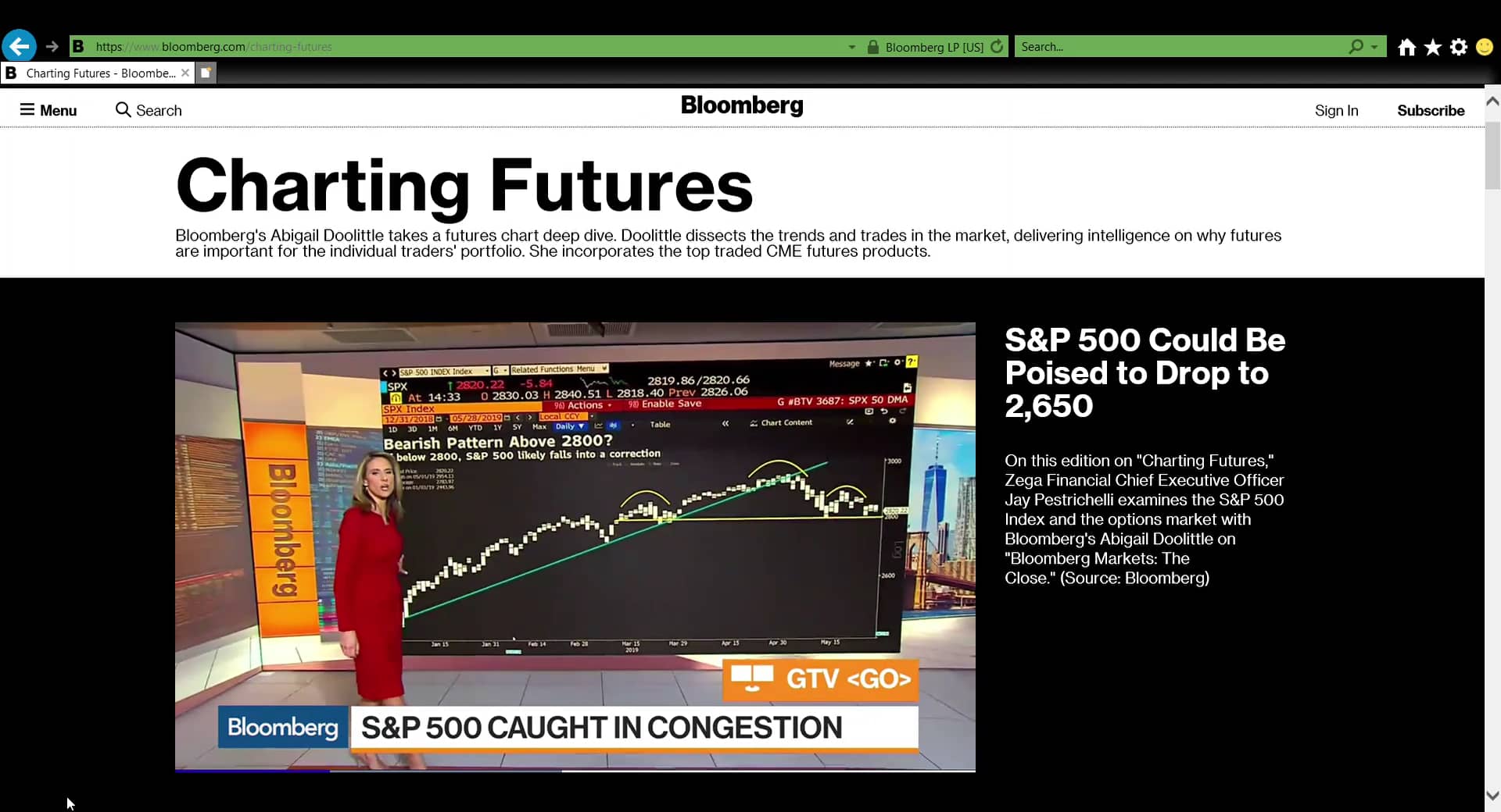 Charting Futures - Bloomberg - 2019-05-28 on Vimeo