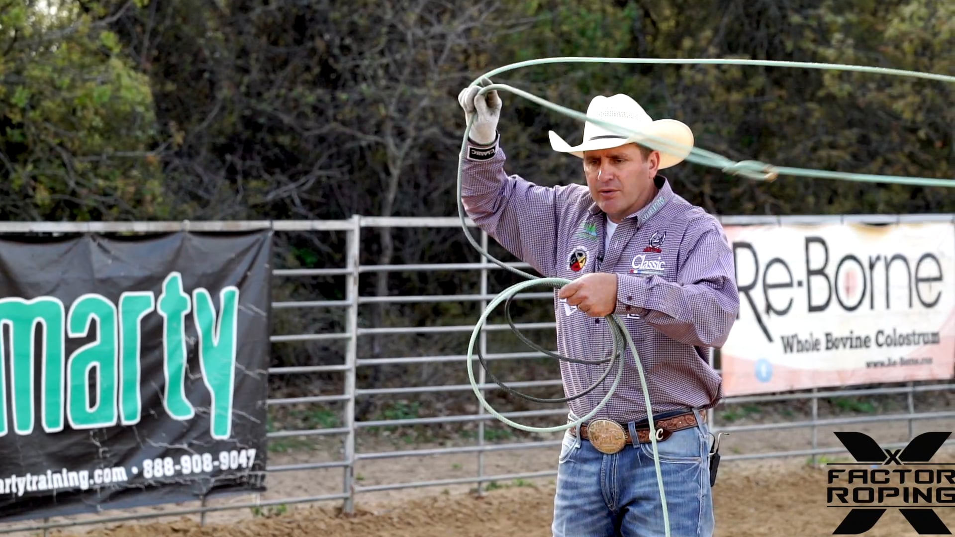 First Swing with Charly Crawford | X Factor Roping