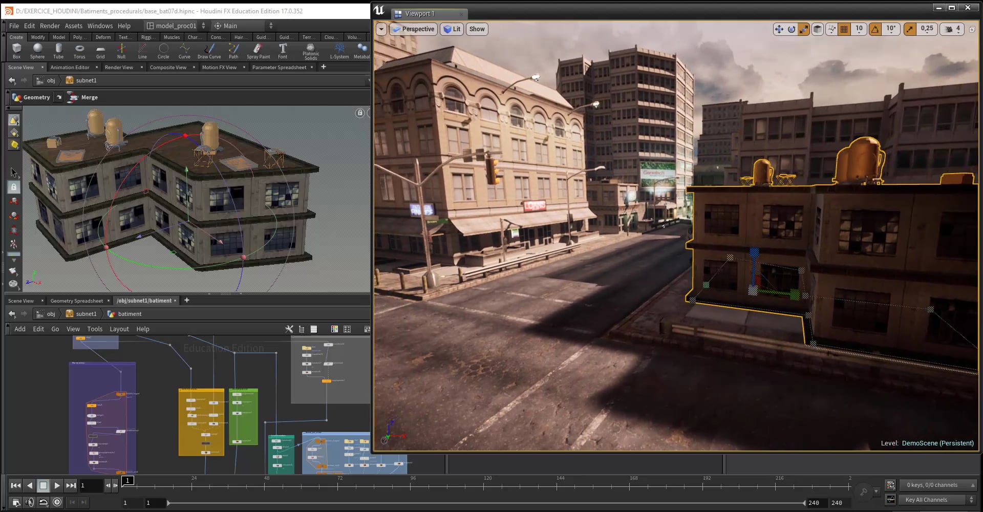 Le tuto du jeudi : bâtiment procédural avec Houdini & Unreal Engine on ...
