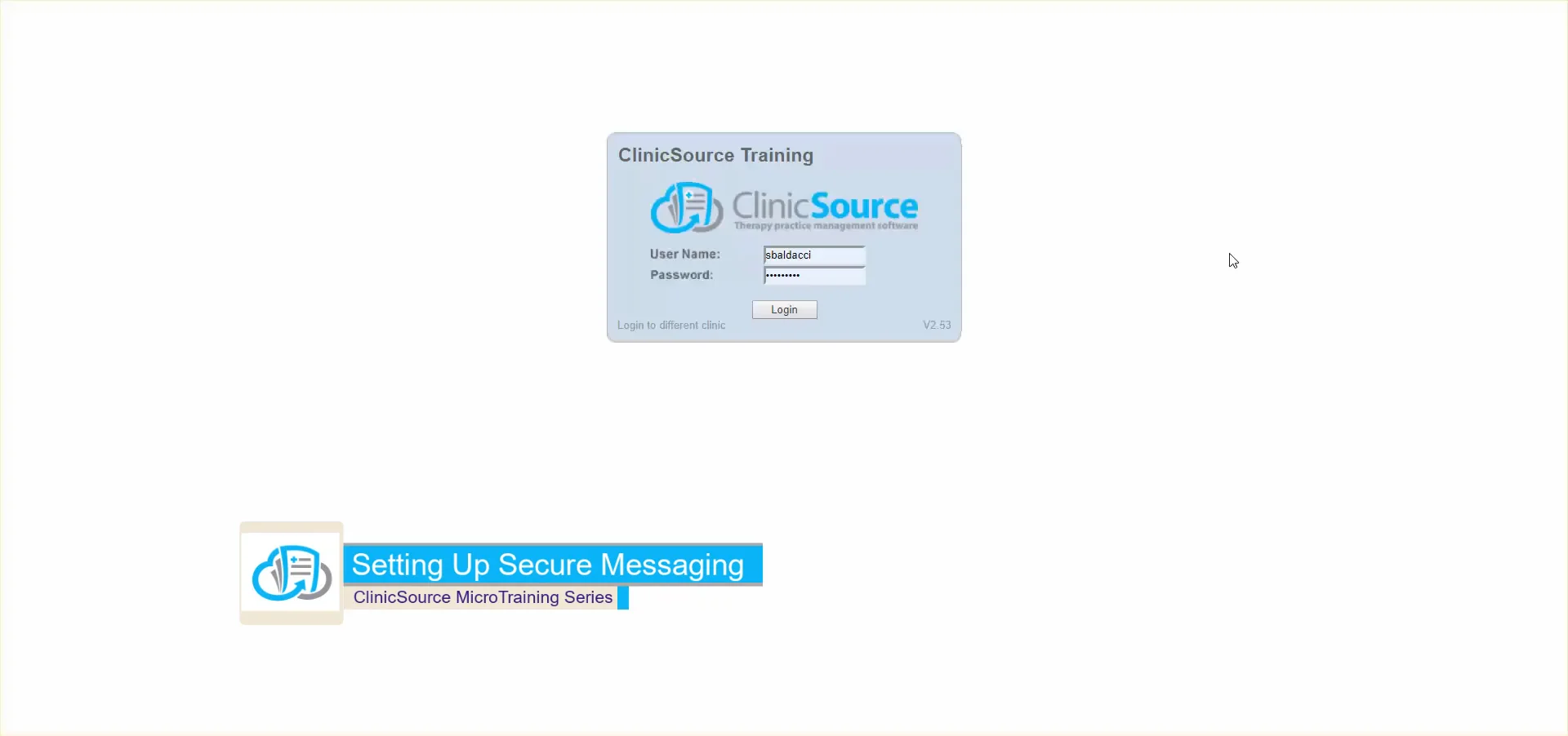 Setting up Secure Messaging (ClinicSource)