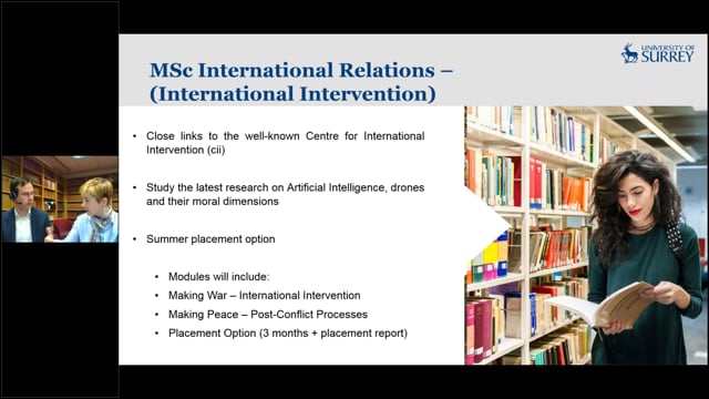 International Relations (International Intervention) MSc masters course ...