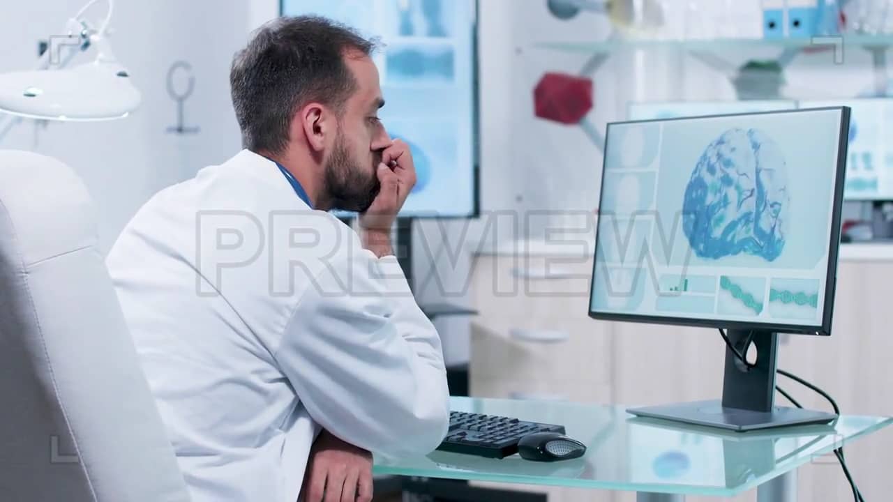 Neurologist At Work Stock Video on Vimeo