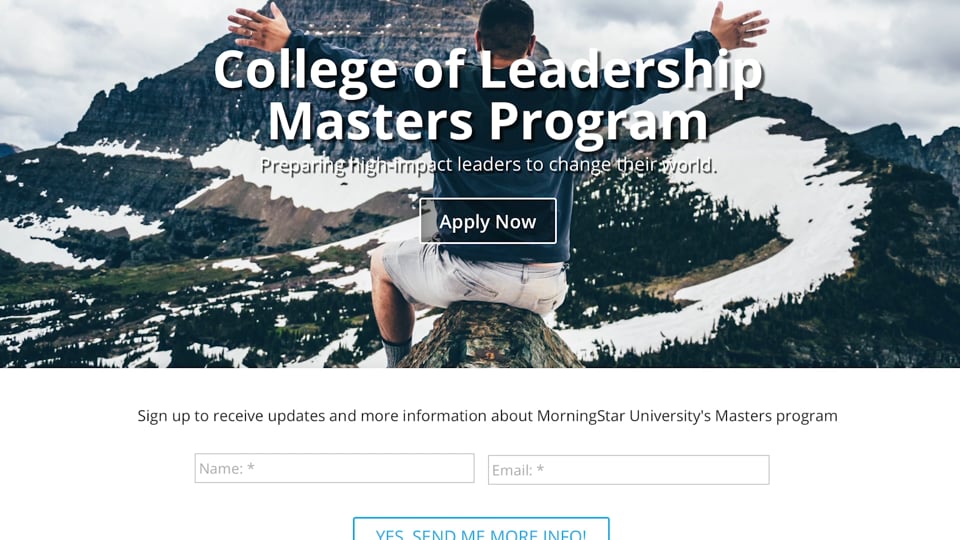 Masters in Leadership Part 1 | www.morningstartv.com