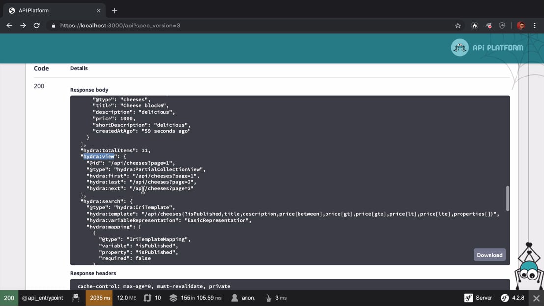Pagination Api Platform 2 Part 1 Serious Restful Apis Symfonycasts