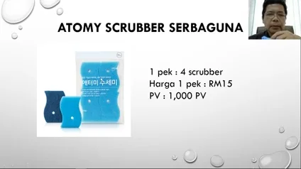 Kelebihan Atomy Scrubber Pelbagai Guna - Sponge Dan Stainless Steel on ...