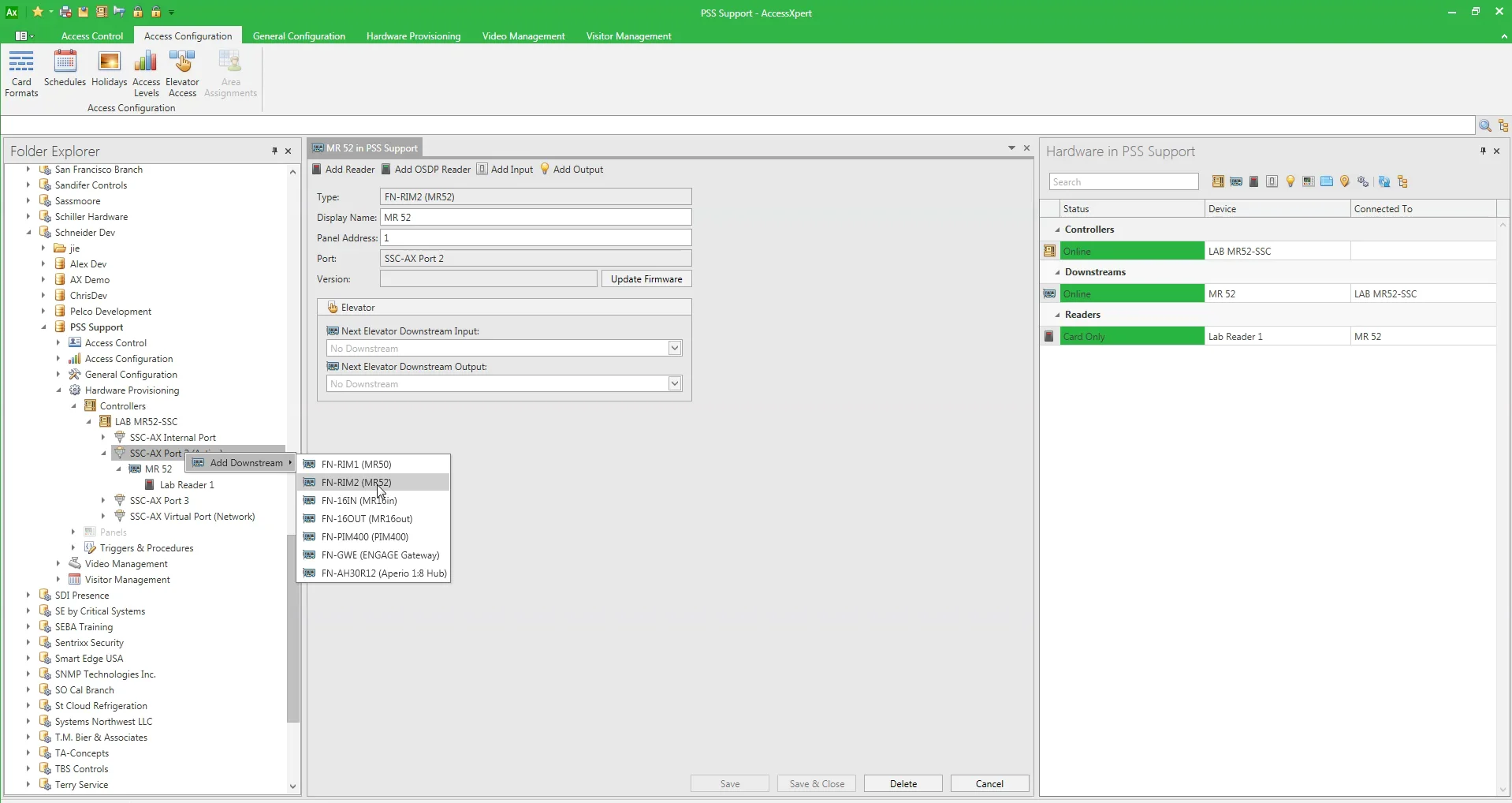 Adding and Removing Access Expert Controllers - Schneider Electric ...