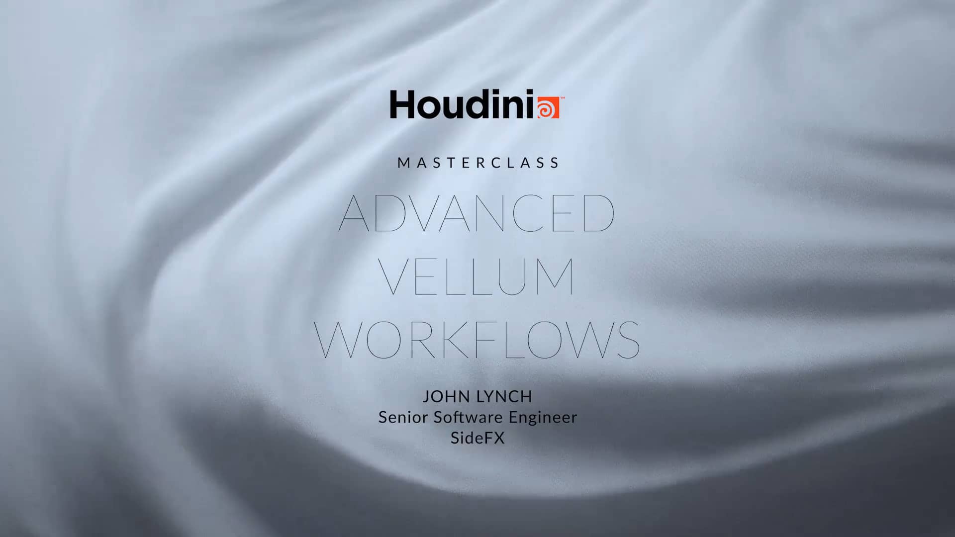 Advanced Vellum Workflows | John Lynch | H17 Masterclass on Vimeo