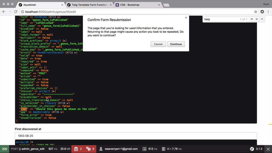 Adding Form Field Help Text Getting Crazy With Form Themes Symfonycasts