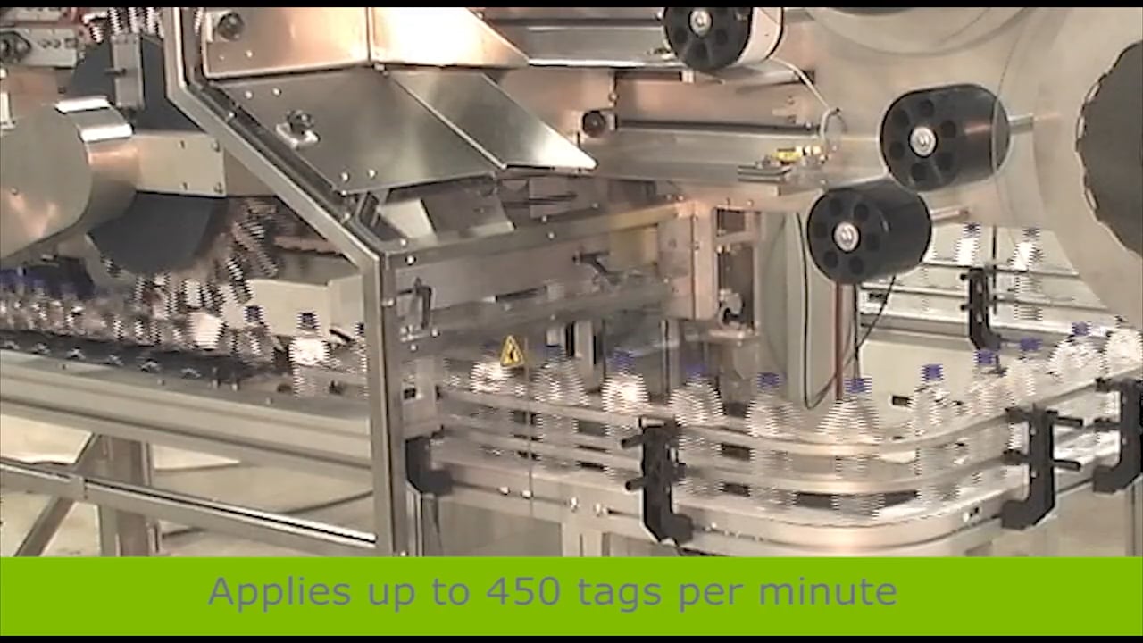 ElastiTag® Neck Tag Applicator Machine on Vimeo