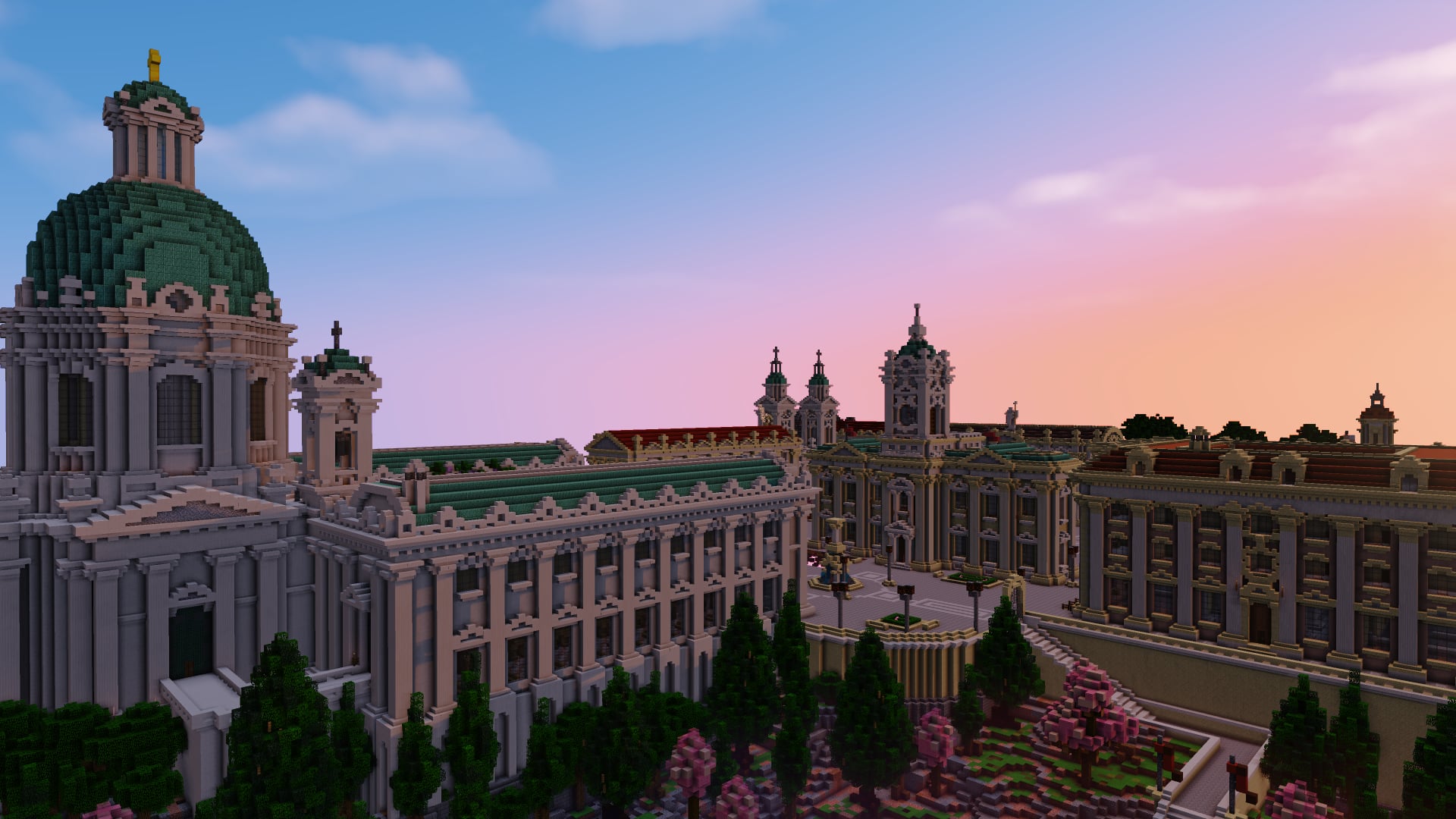 Minecraft baroque village on Vimeo