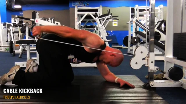 Cable Kickbacks Triceps
