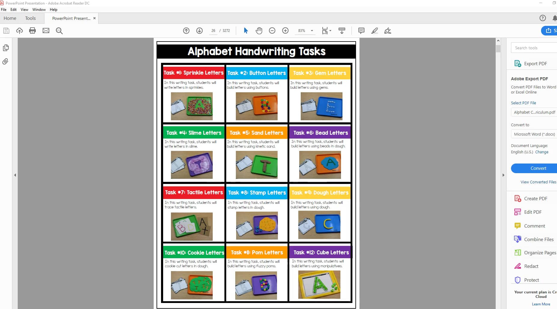 Alphabet Handwriting Tasks on Vimeo