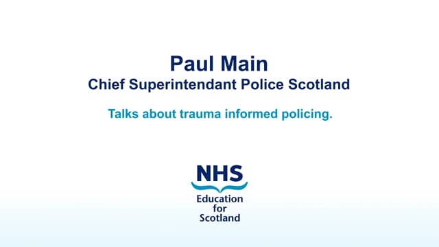 Paul Main - Chief Superintendent of Police Scotland on Vimeo