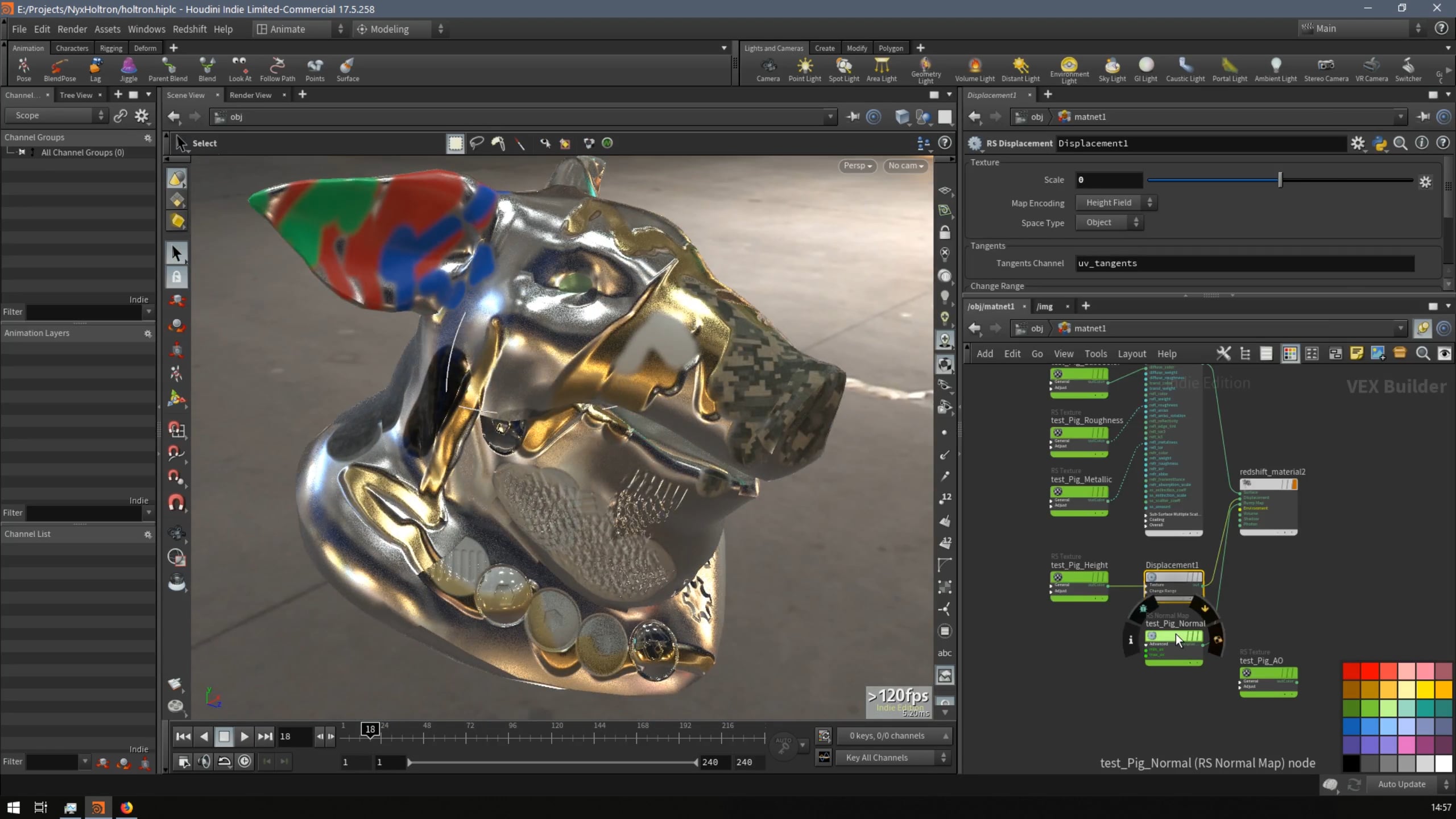 Houdini Redshift Material In Sceneviewer On Vimeo