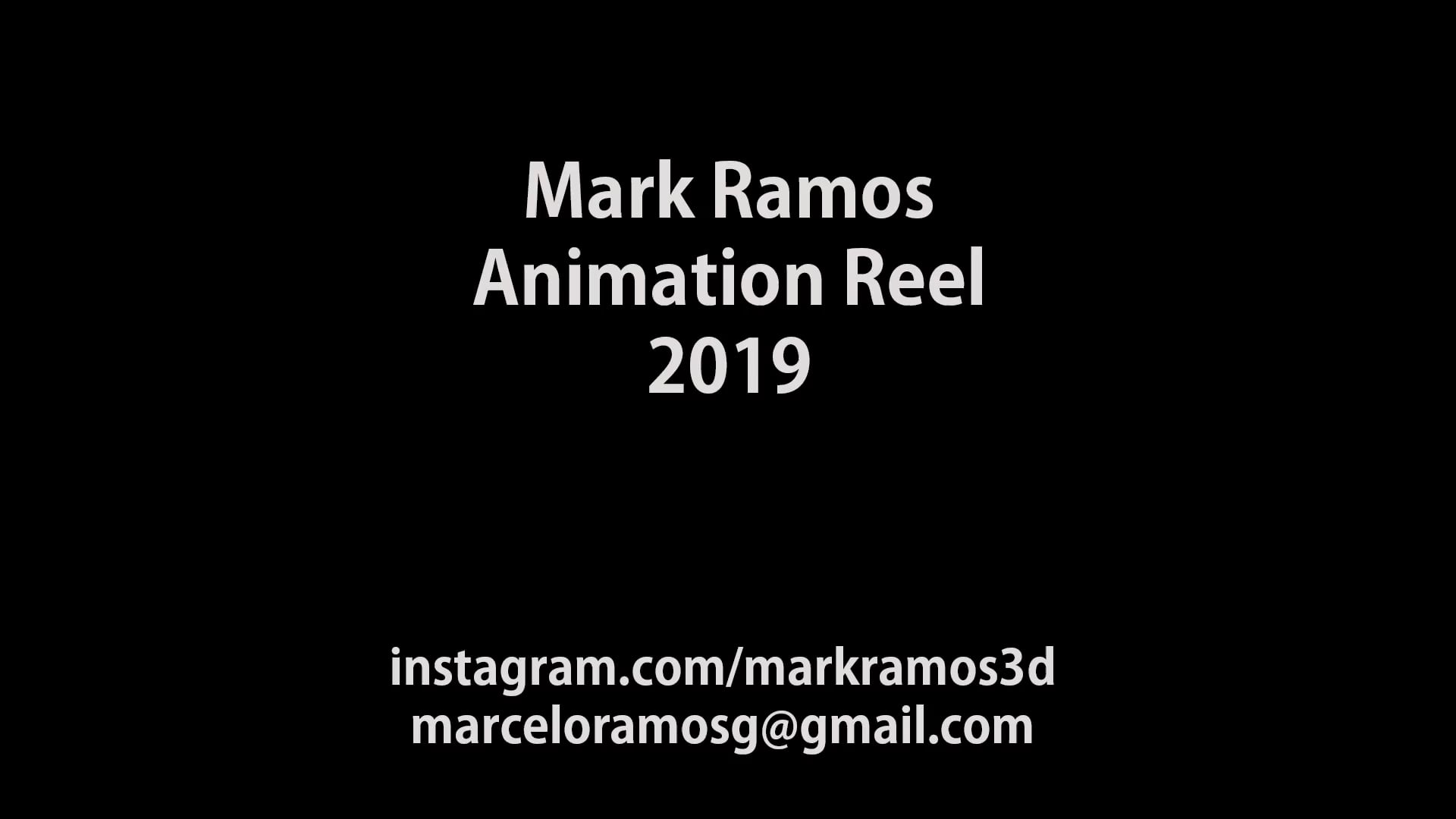 Mark Ramos - Animation Demo Reel (2019) on Vimeo