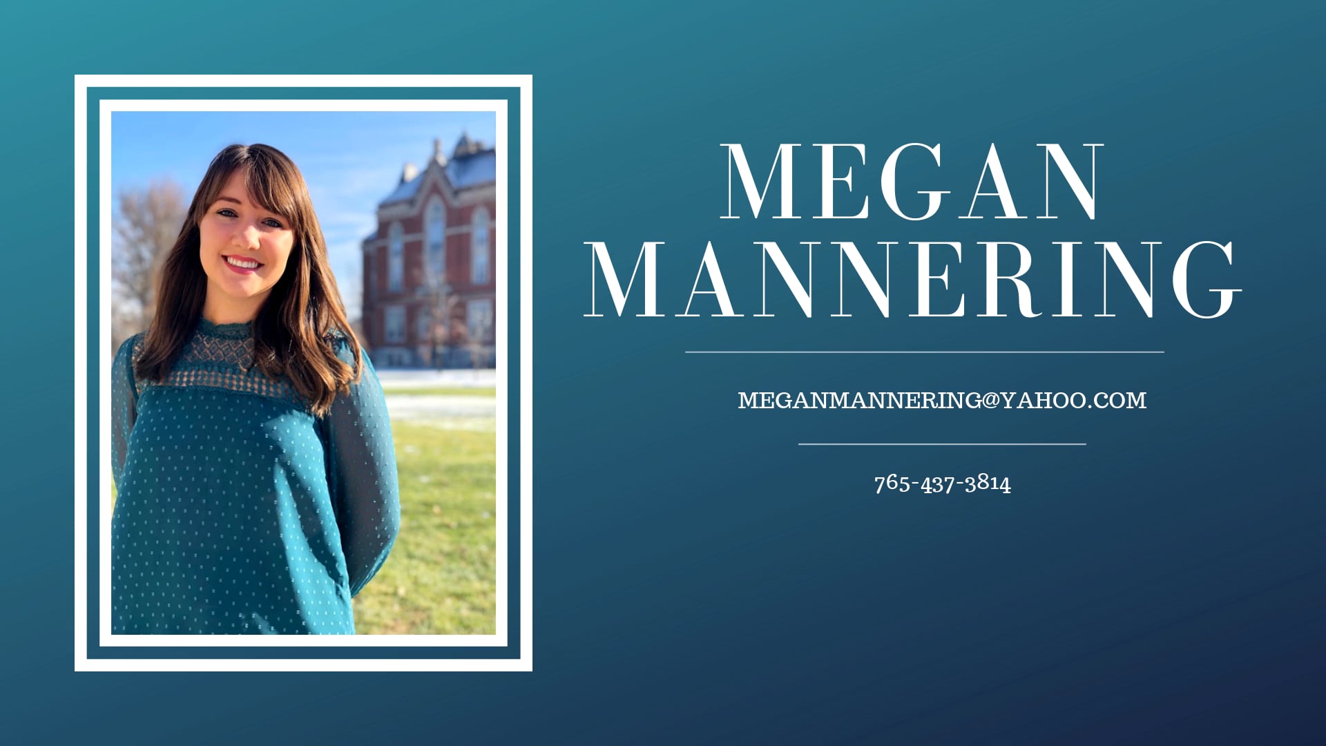 Megan Mannering Newsreel on Vimeo