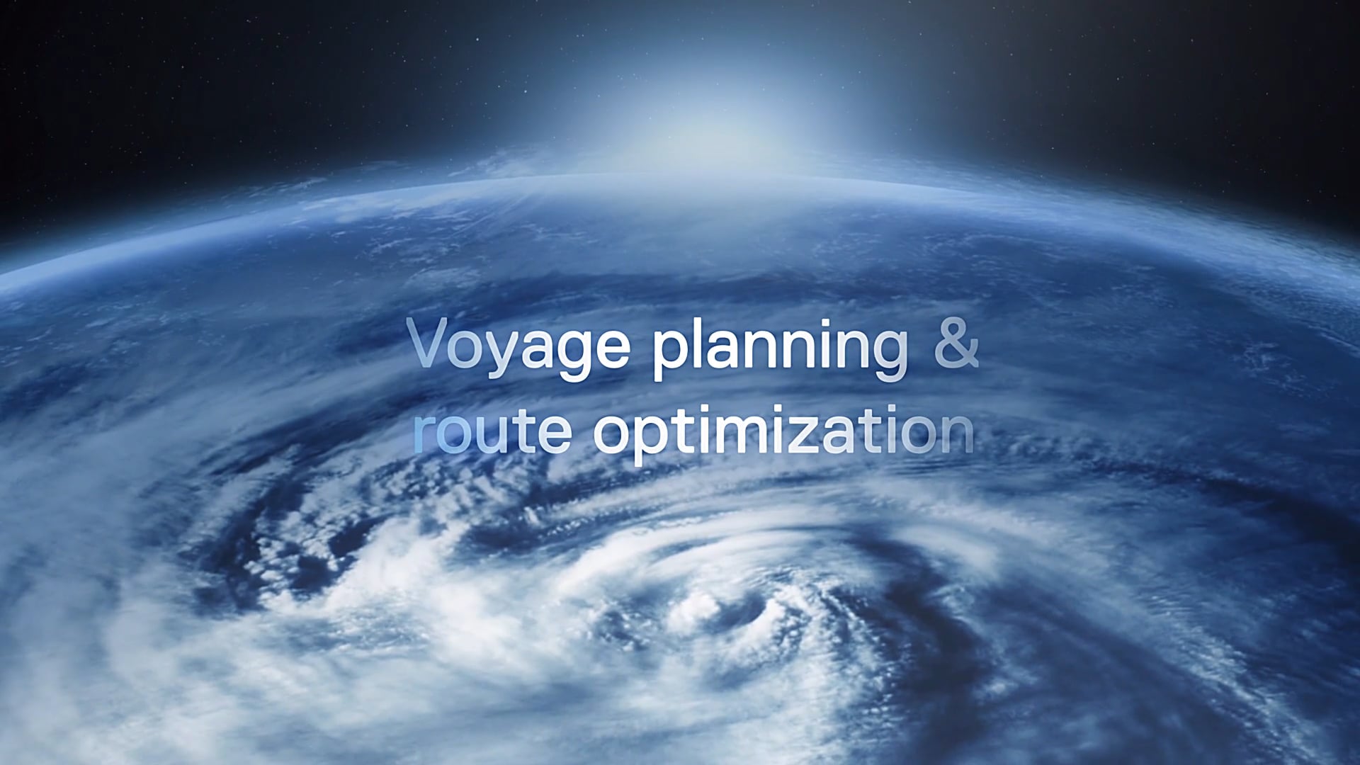 StormGeo Voyage Planning and Route Optimization on Vimeo
