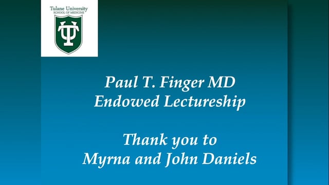 Paul T Finger MD on Vimeo
