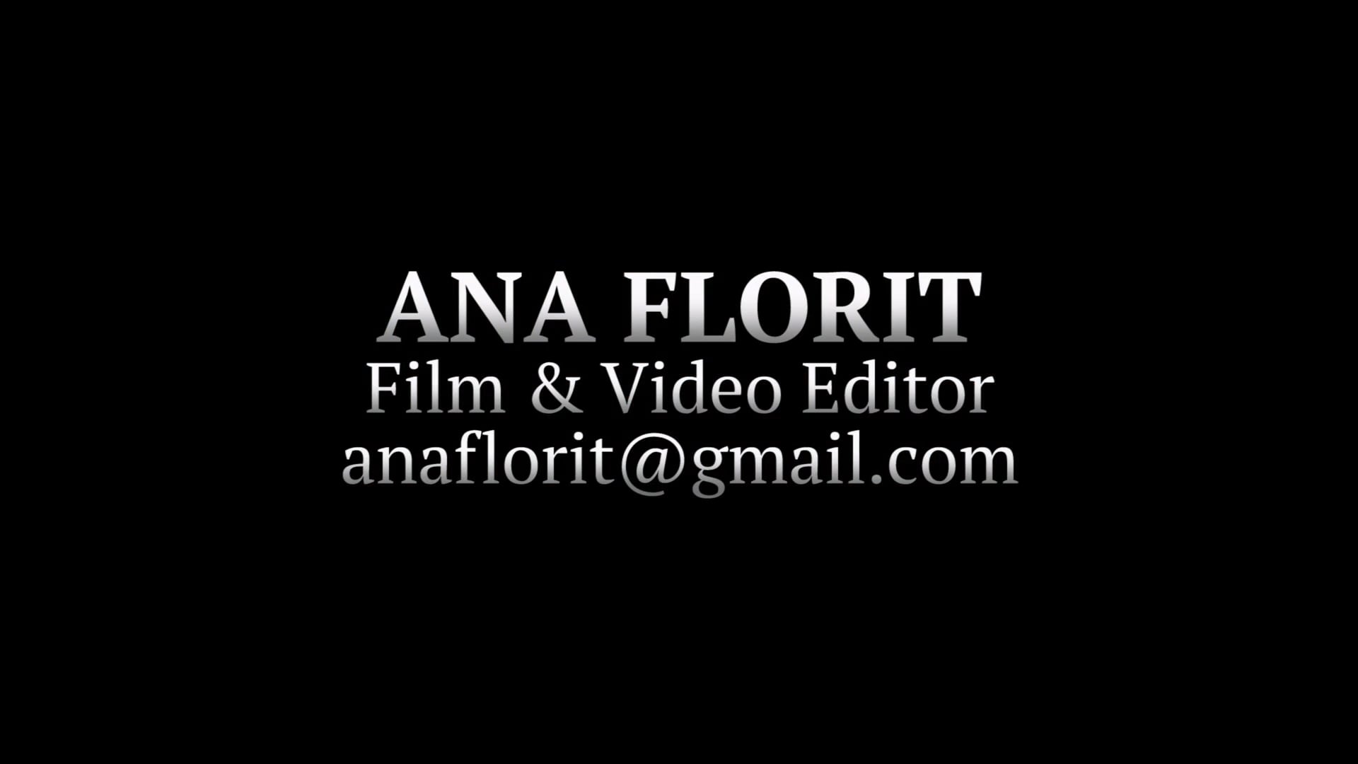Ana Florit - Editing Reel on Vimeo