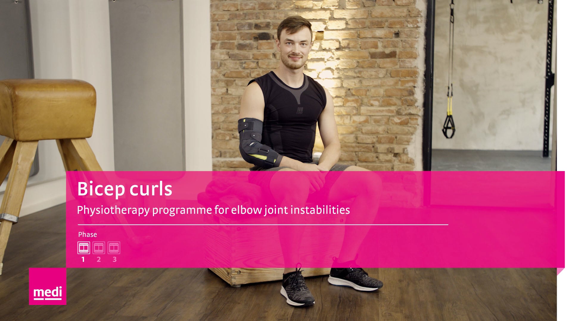 Bicep curls - physiotherapy programme for elbow joint instabilities on ...