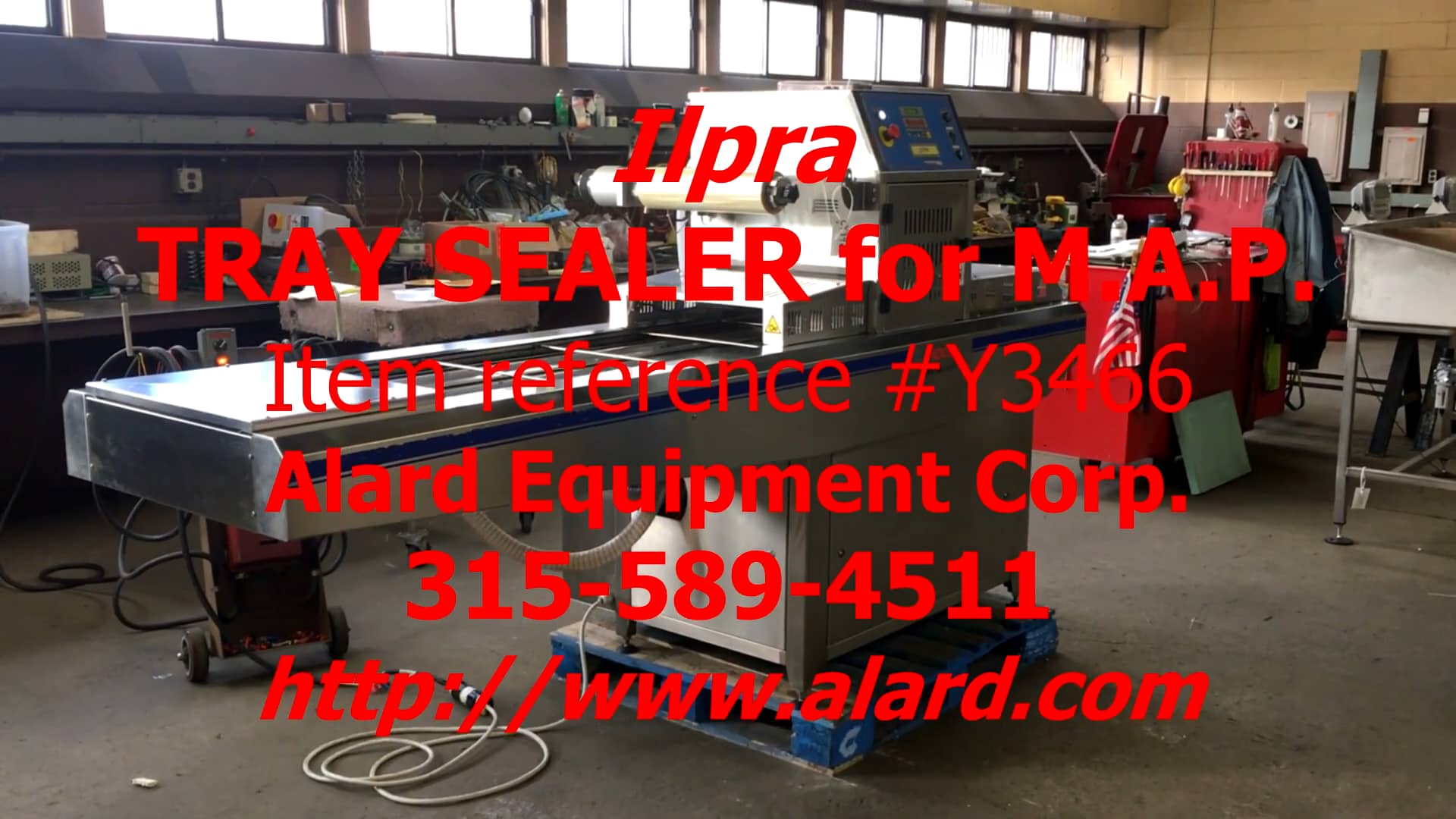 Ilpra Speedy VG vacuum gas-flush TRAY SEALER Y3466 on Vimeo