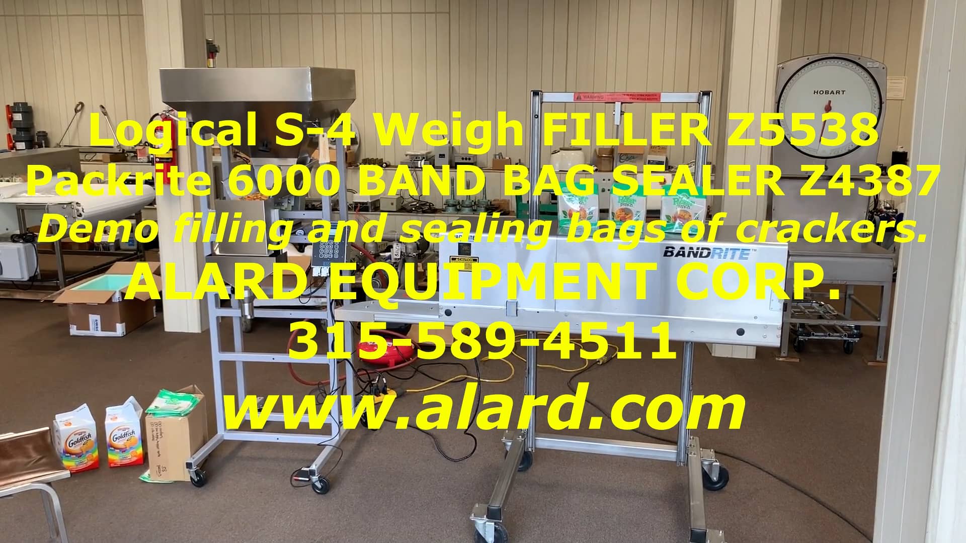 Packrite 6000 bag sealer Z4387 demo video with Logical S-4 weigh filler ...