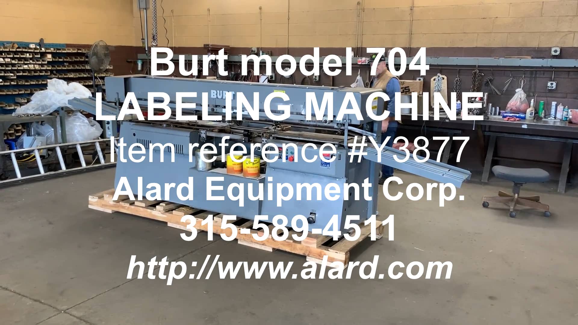 Burt 704 labeling machine video demo, Y3877 on Vimeo