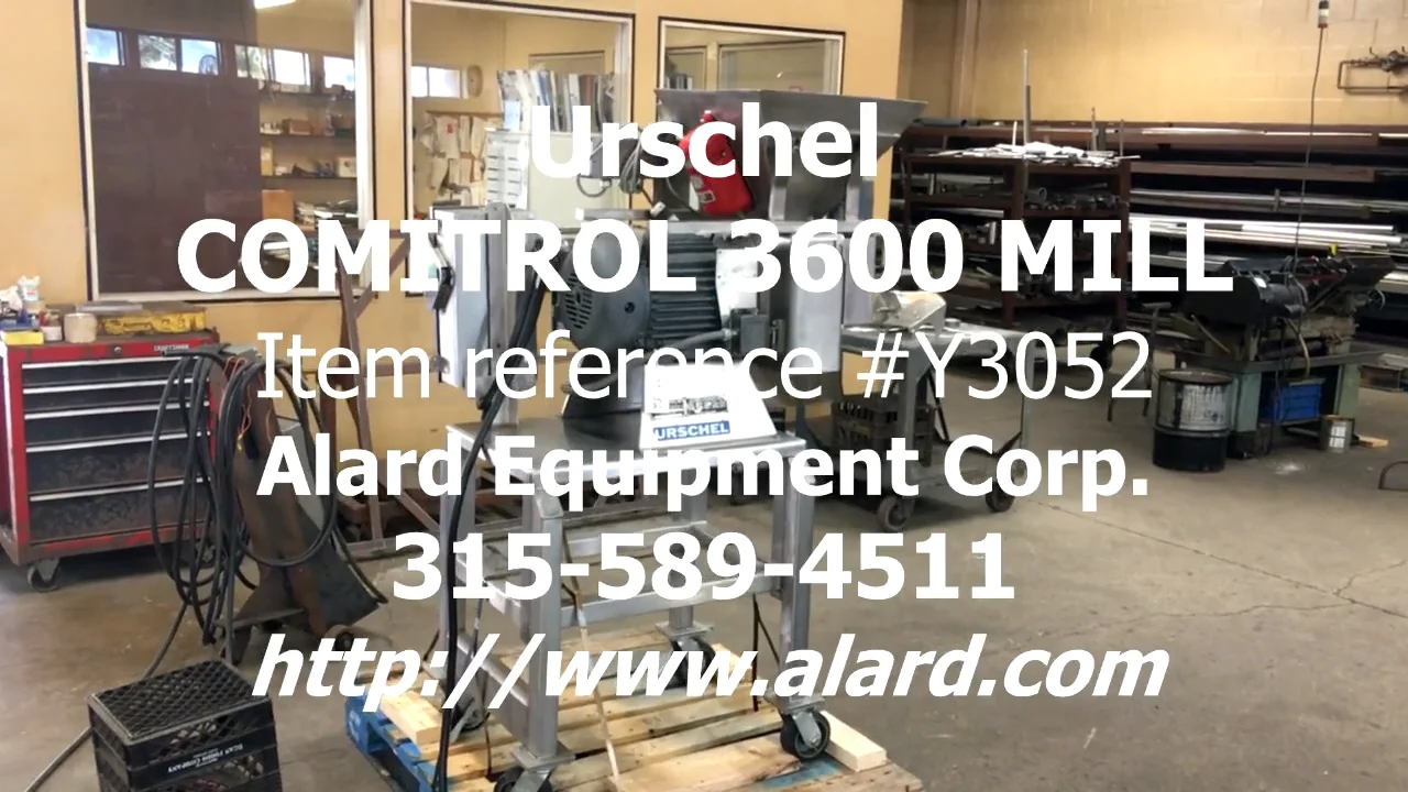 Urschel Comitrol 3600 screw feed processor mill, Alard item Y3052 on Vimeo