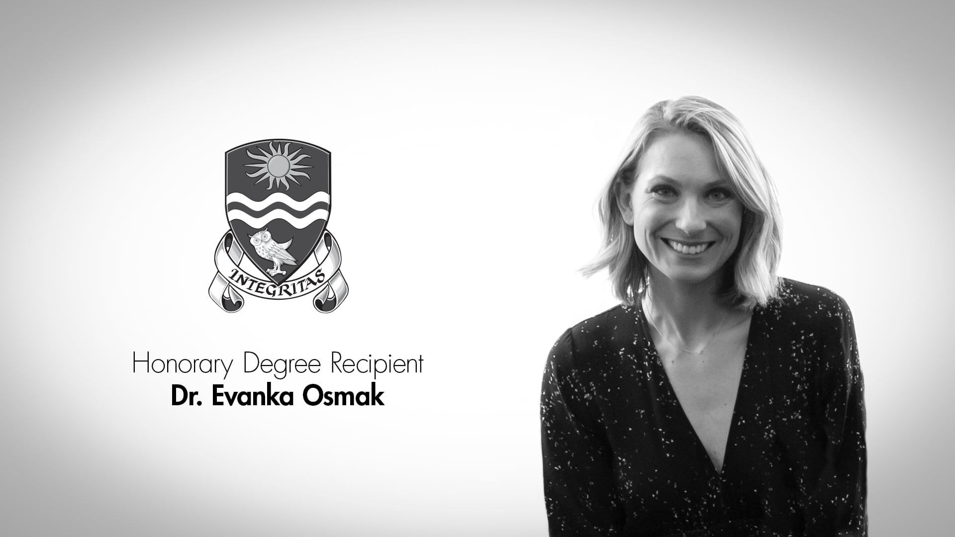 A conversation with Evanka Osmak, honorary degree recipient on Vimeo