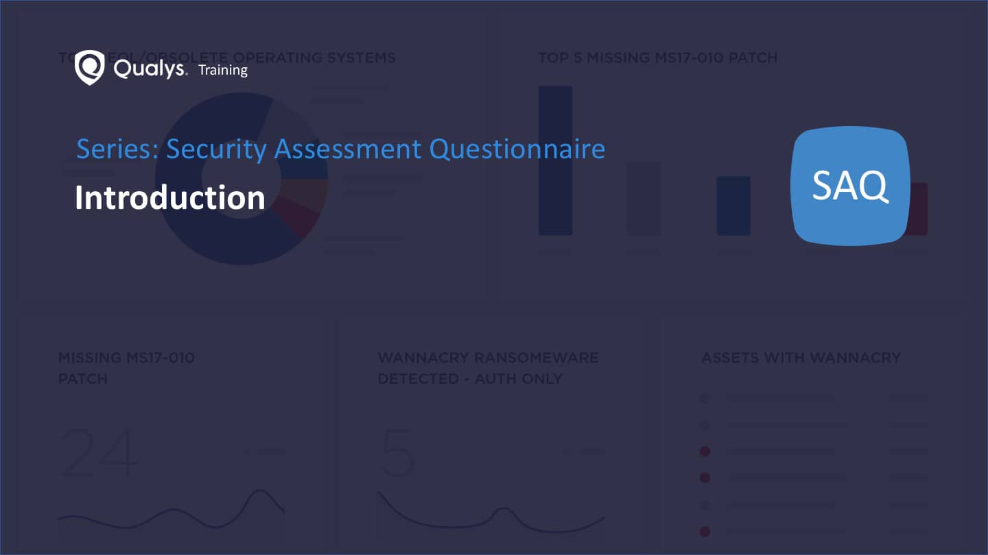 Security Assessment Questionnaire - Introduction on Vimeo