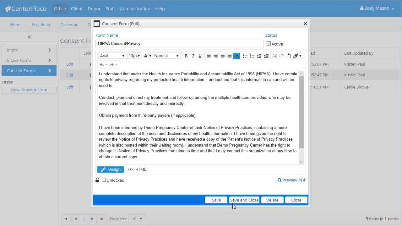 Setting Up Mobile Consent Forms on Vimeo