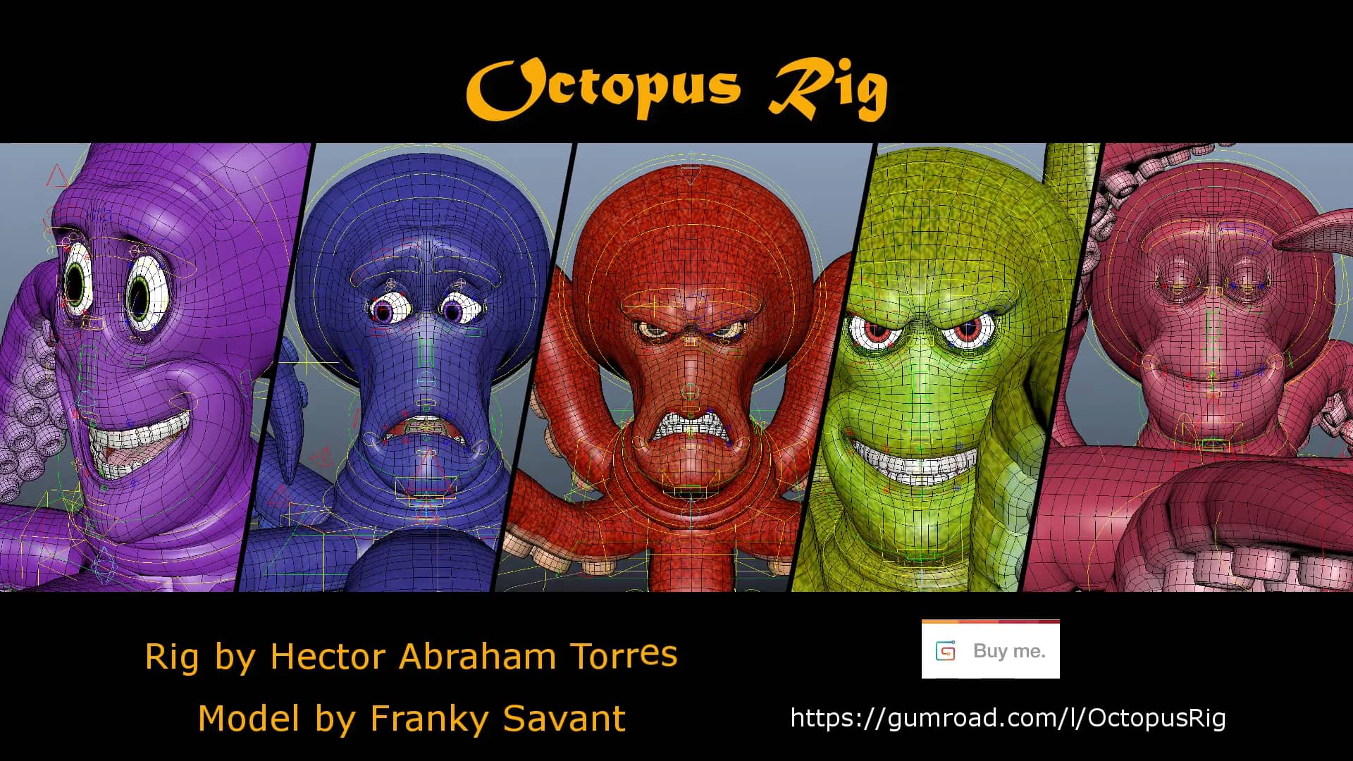 Cartoon Octopus Rig at Gumroad on Vimeo