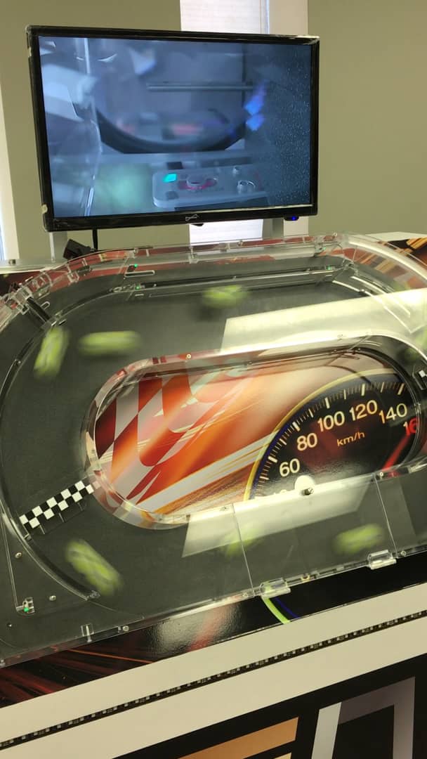 Racetrack with camera and monitor on Vimeo