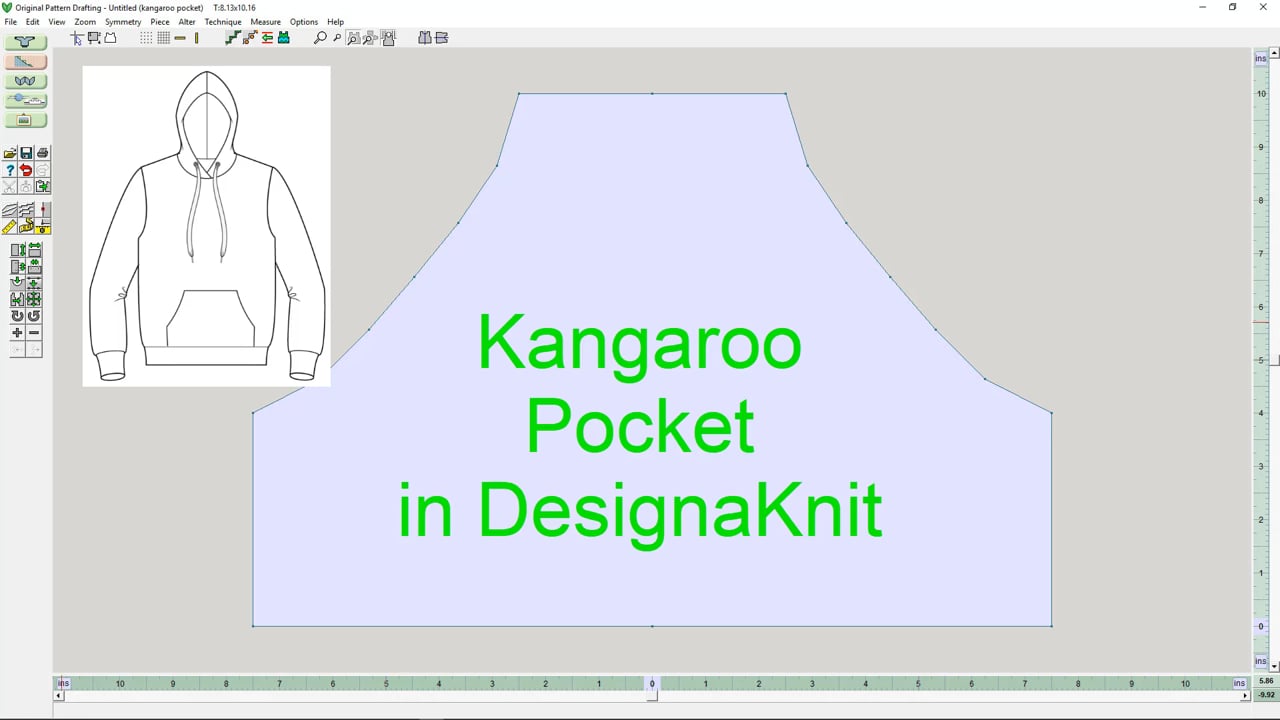 DAK: Kangaroo Pocket | Machine Knitting Tutorial