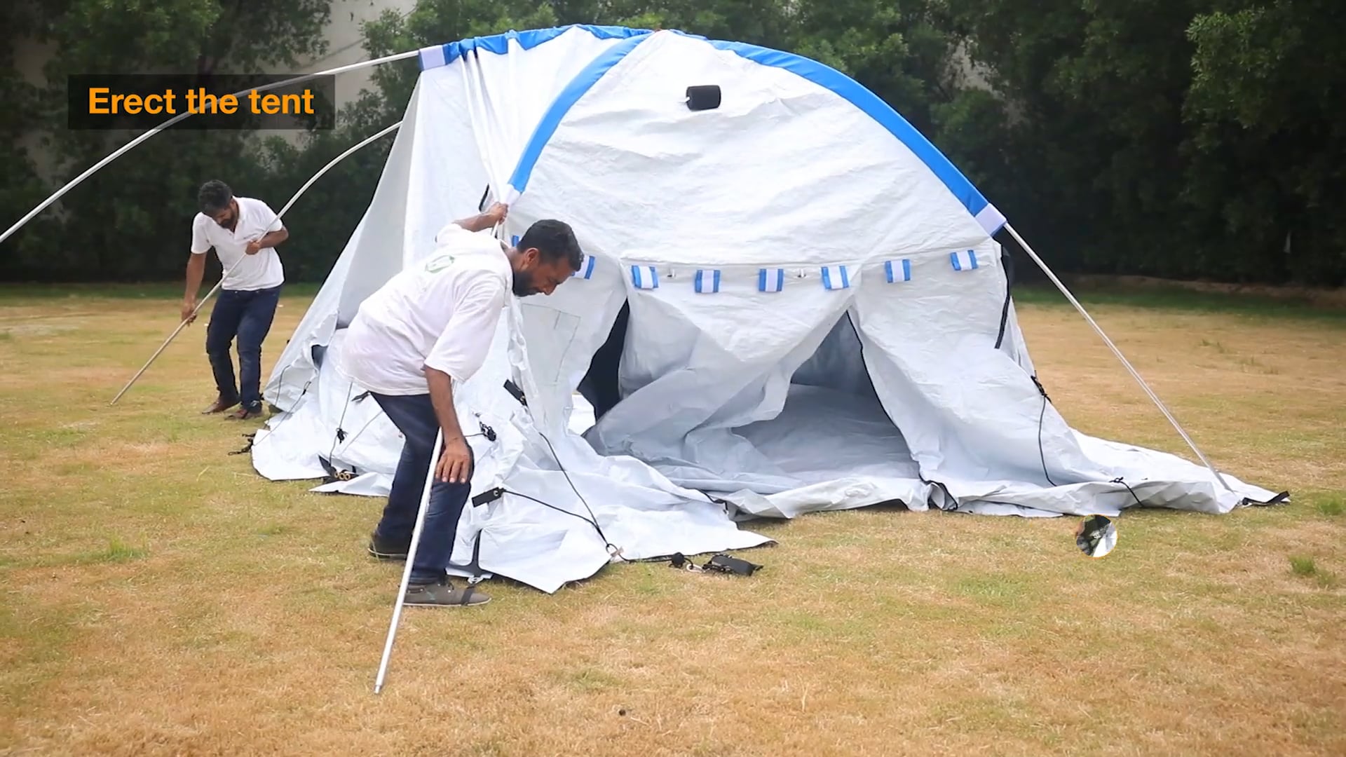 NRS Relief GeoHome tent assembly (without inner tent) on Vimeo