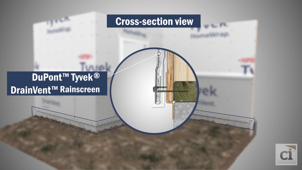 Tyvek® DrainVent™ Rainscreen - Construction Instruction
